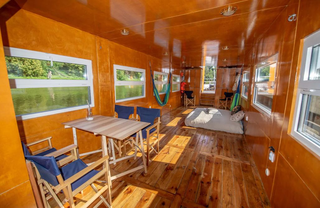 Statek Panama | ORYGINALNY domek na wodzie Warszawa ⛵️